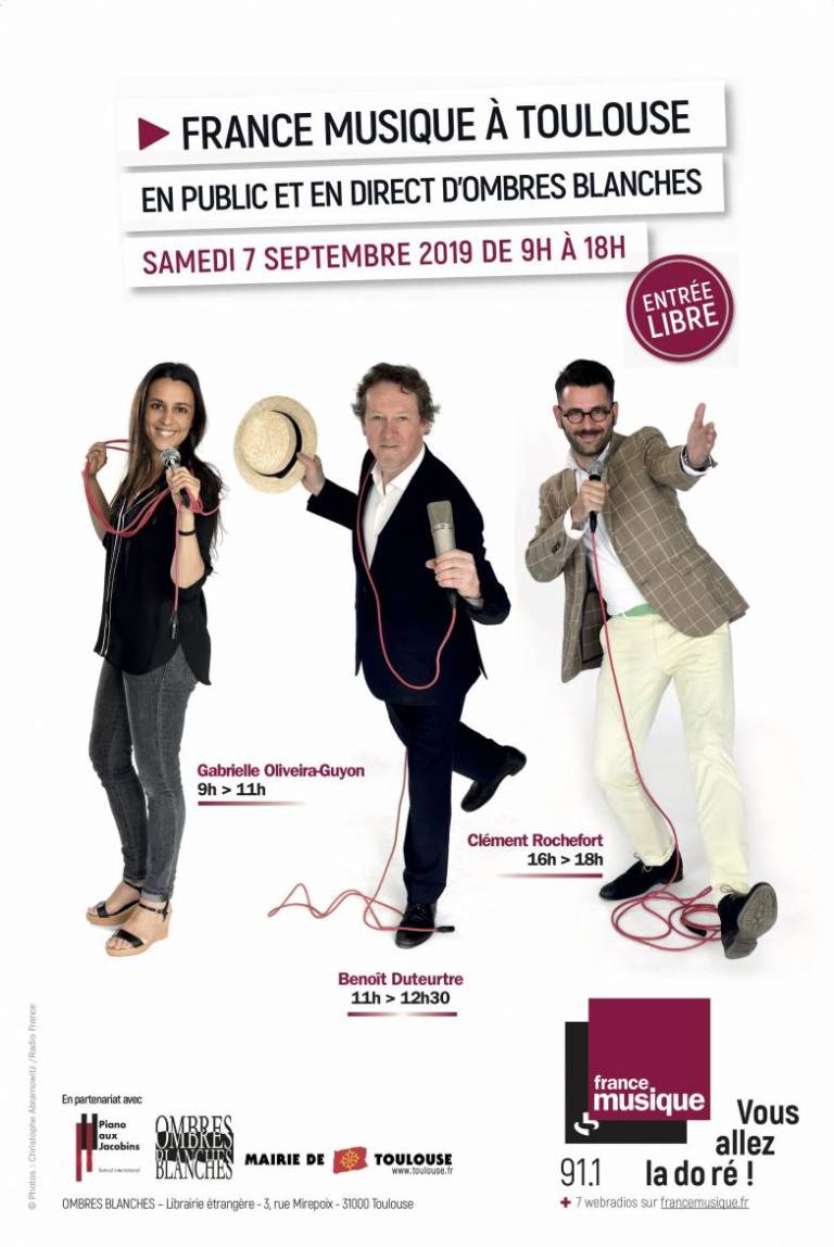 France Musique en public et en direct de Toulouse les 6 et 7 septembre